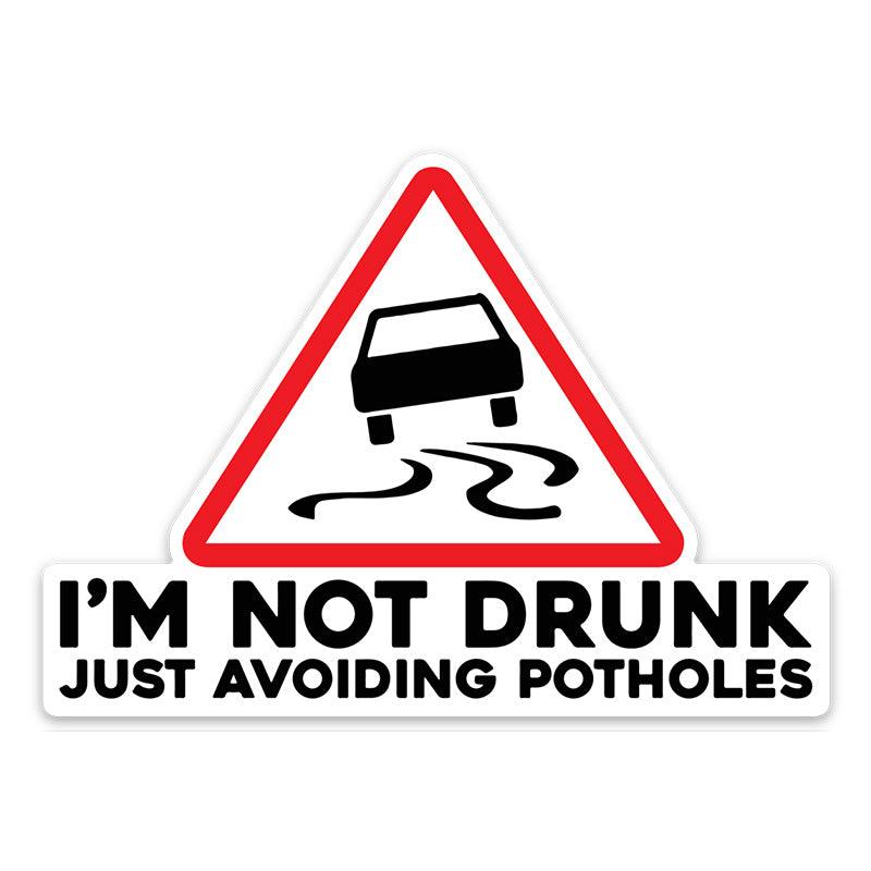 Avoiding Potholes Sticker Stickermize