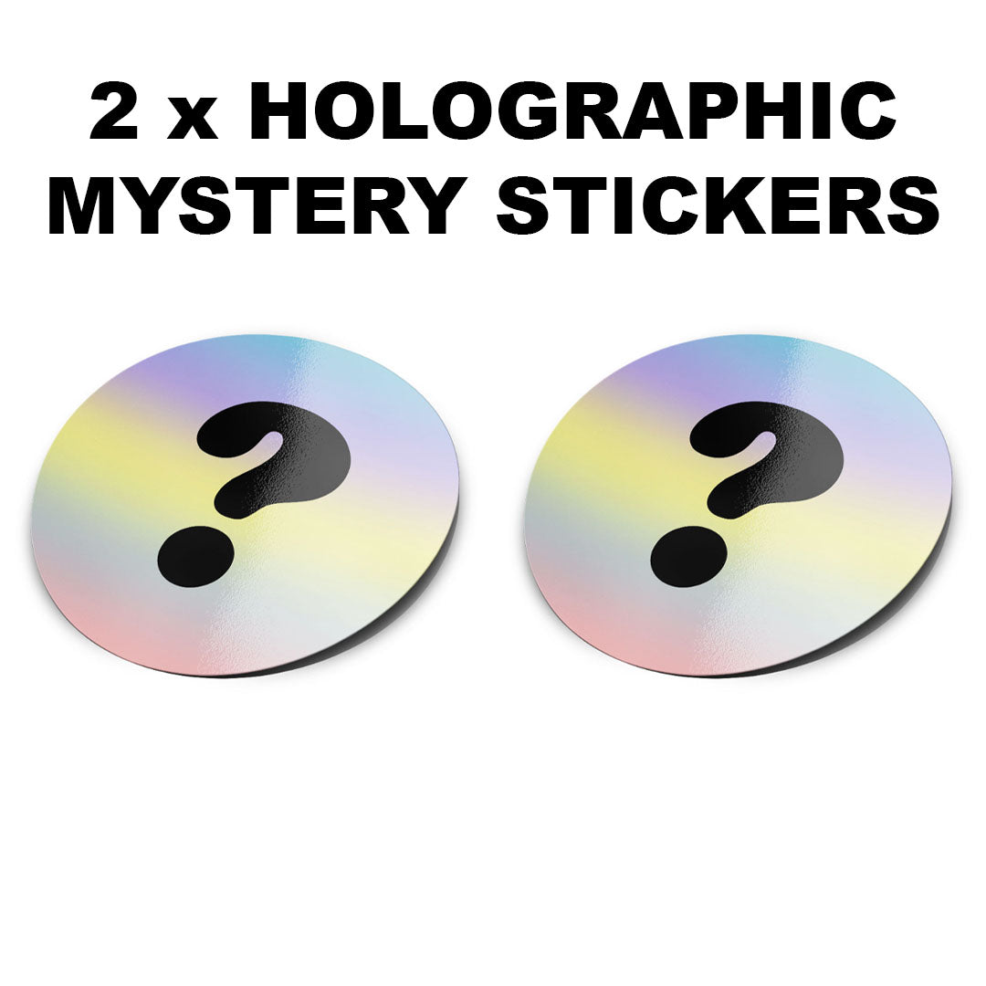 2 x HOLOGRAPHIC MYSTERY STICKERS – stickermize