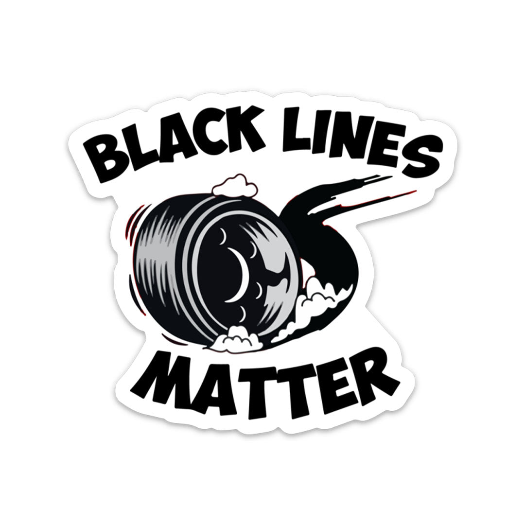 BLACK LINES MATTER STICKER – stickermize