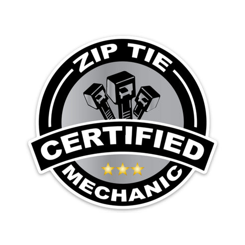ZIP TIE MECHANIC STICKER – stickermize