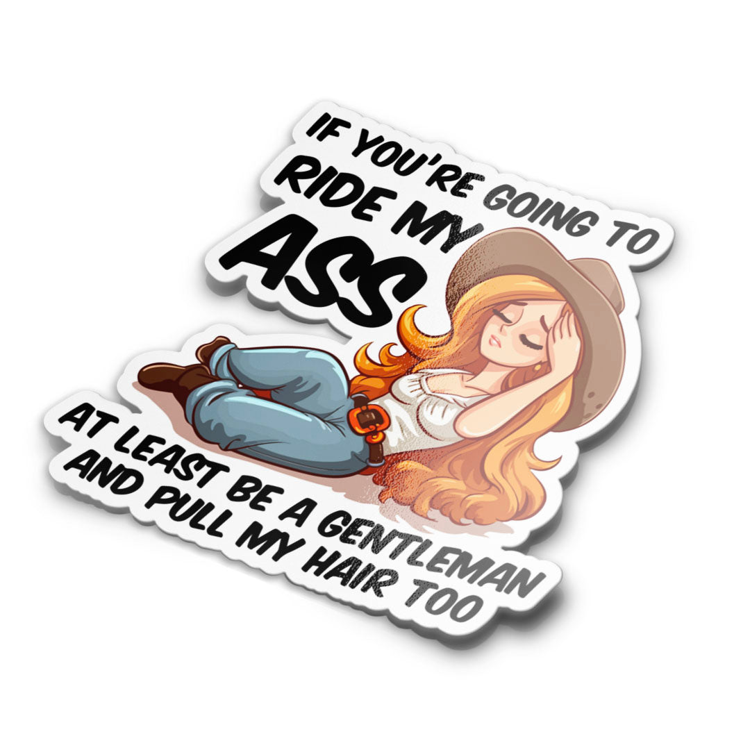 AT LEAST BE A GENTLEMAN STICKER – stickermize