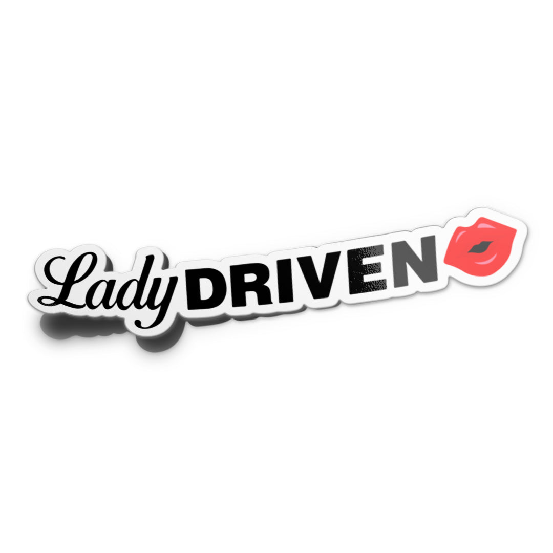LADY DRIVEN STICKER – stickermize