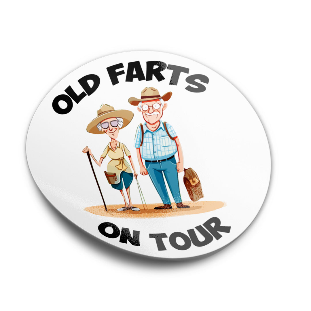 OLD FARTS ON TOUR STICKER – stickermize