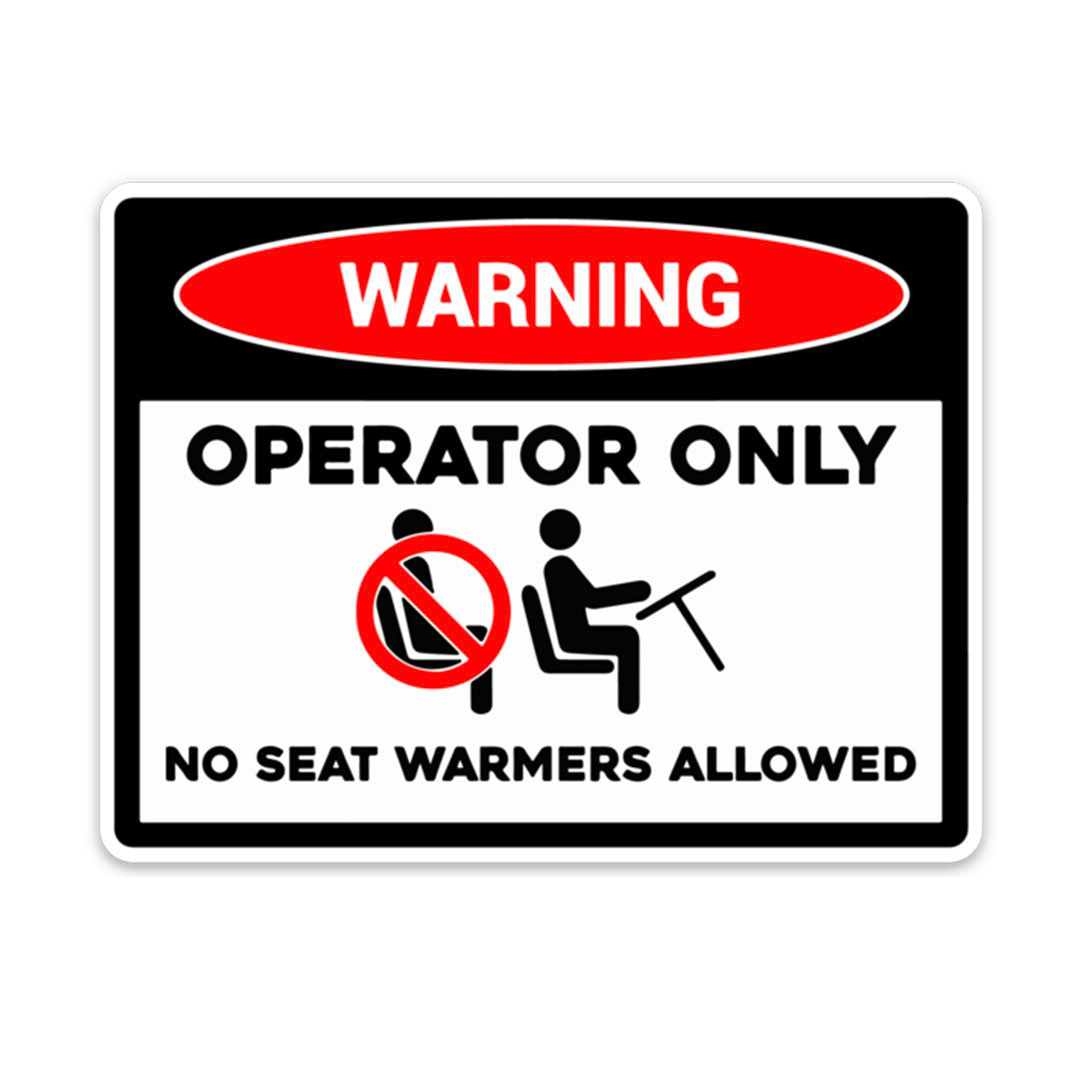 WARNING OPERATOR ONLY STICKER – stickermize