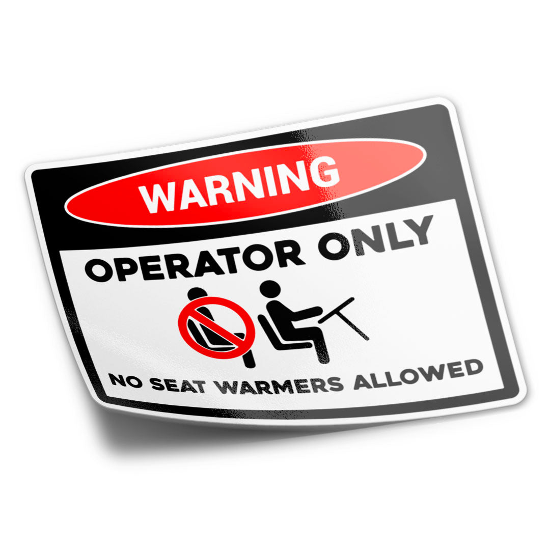 WARNING OPERATOR ONLY STICKER – stickermize