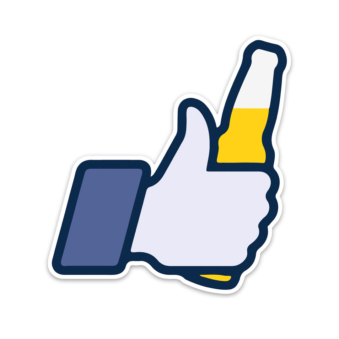 BEER THUMB STICKER – stickermize