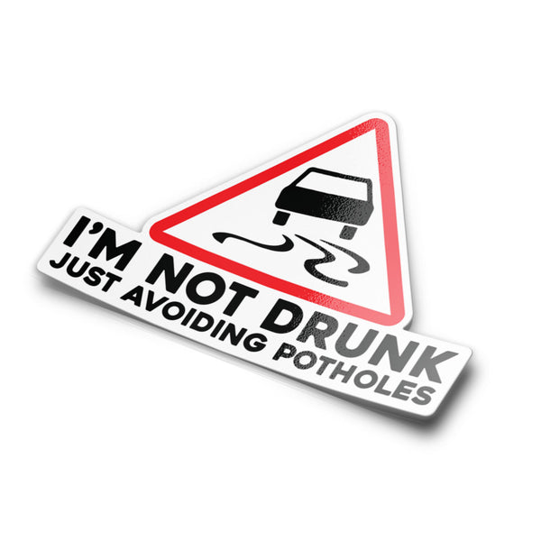 AVOIDING POTHOLES STICKER – stickermize