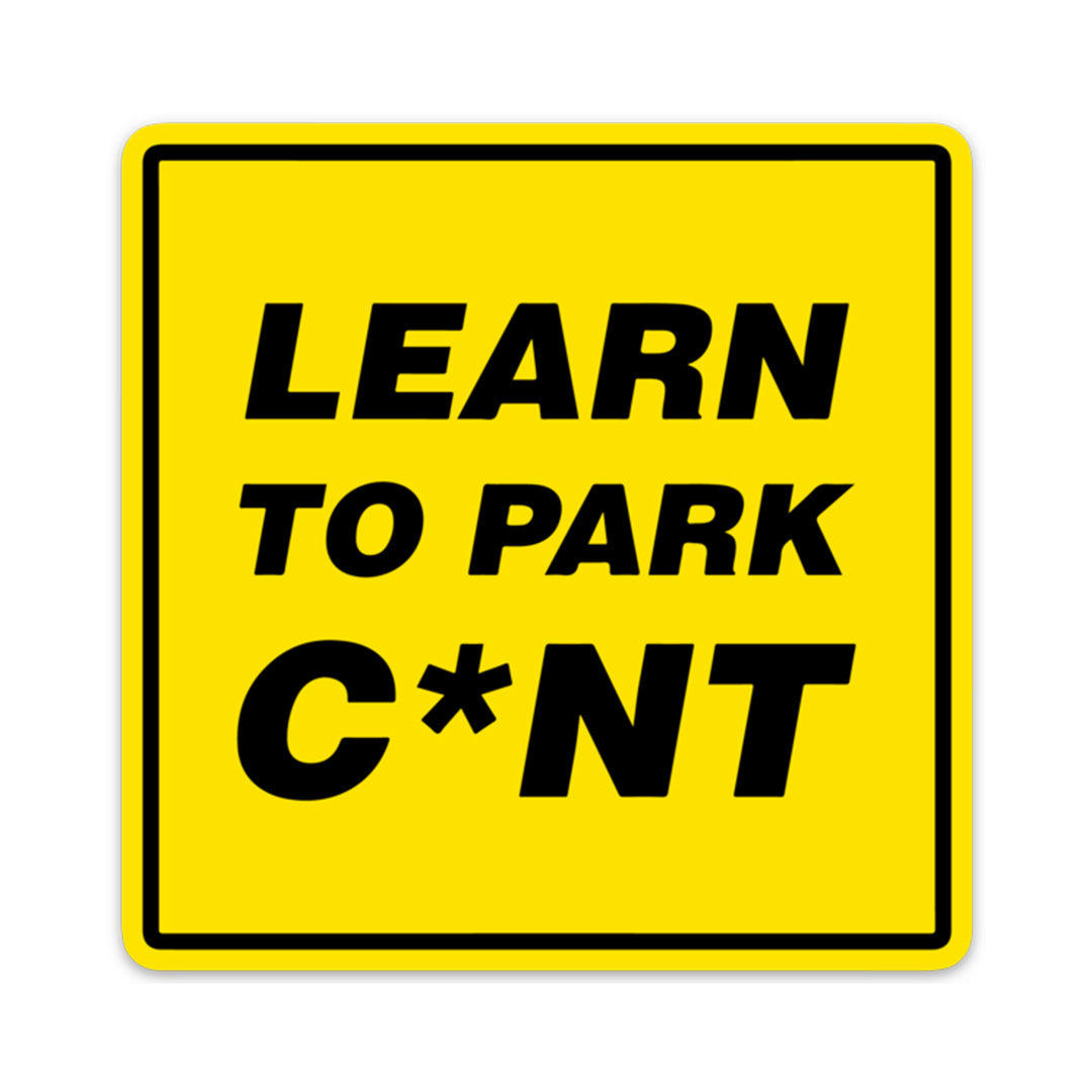 LEARN TO PARK STICKER – stickermize