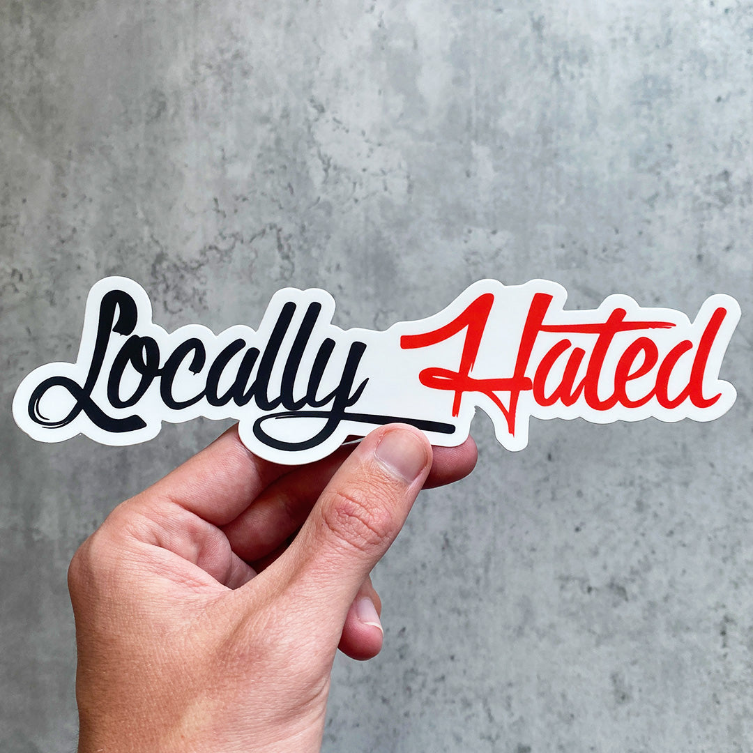 LOCALLY HATED STICKER – stickermize